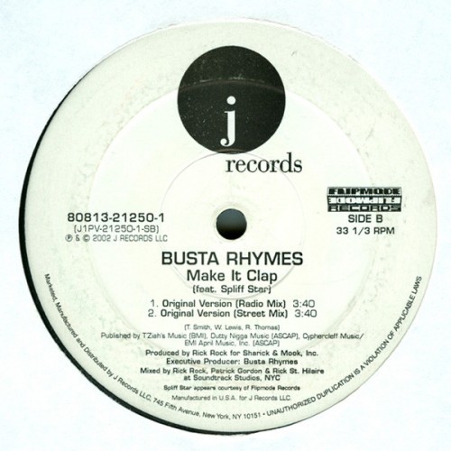 Busta Rhymes - Make It Clap (Remix) Vinylism
